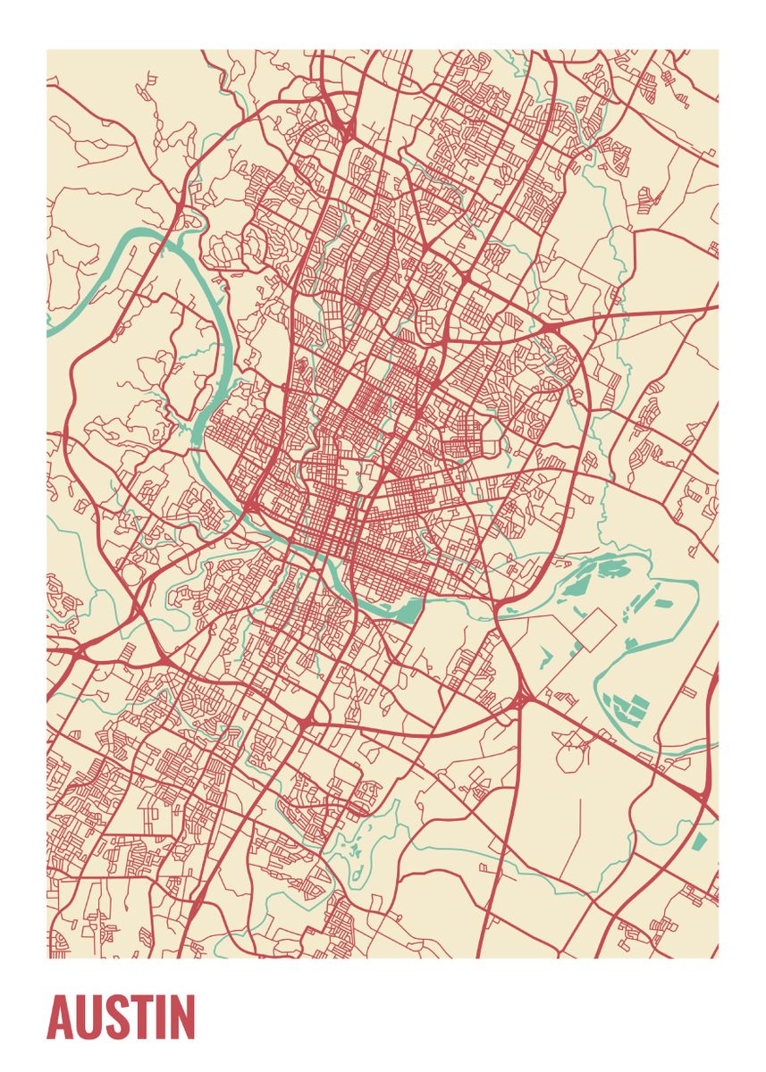 'Austin' Poster by Mr Penguin | Displate