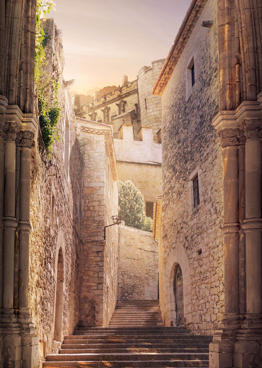 'Kingdom Stairs' Poster, picture, metal print, paint by Shaheen Khan ...