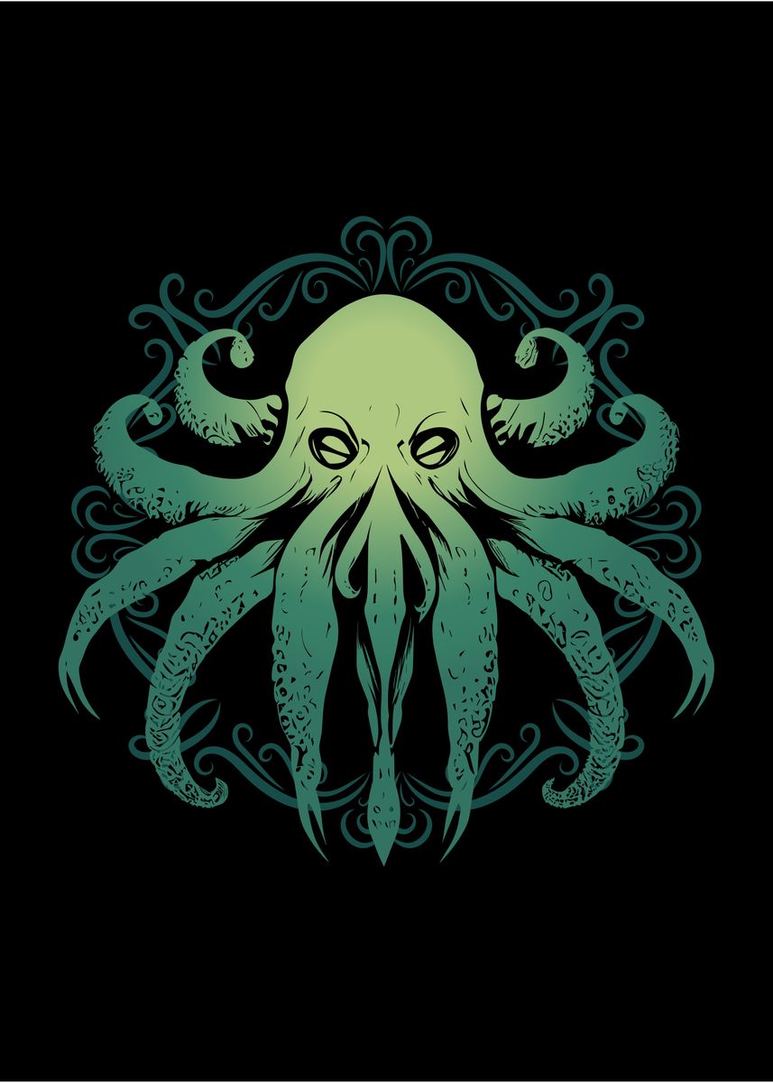 'Cthulhu Cosmic Horror' Poster by Dungeon Arsenal | Displate
