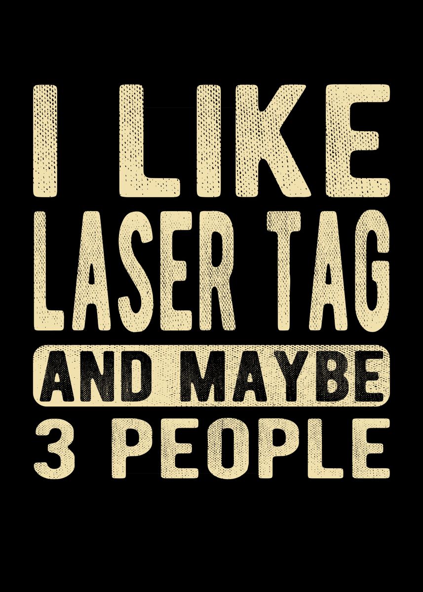 'Laser tag' Poster, picture, metal print, paint by schmugo | Displate