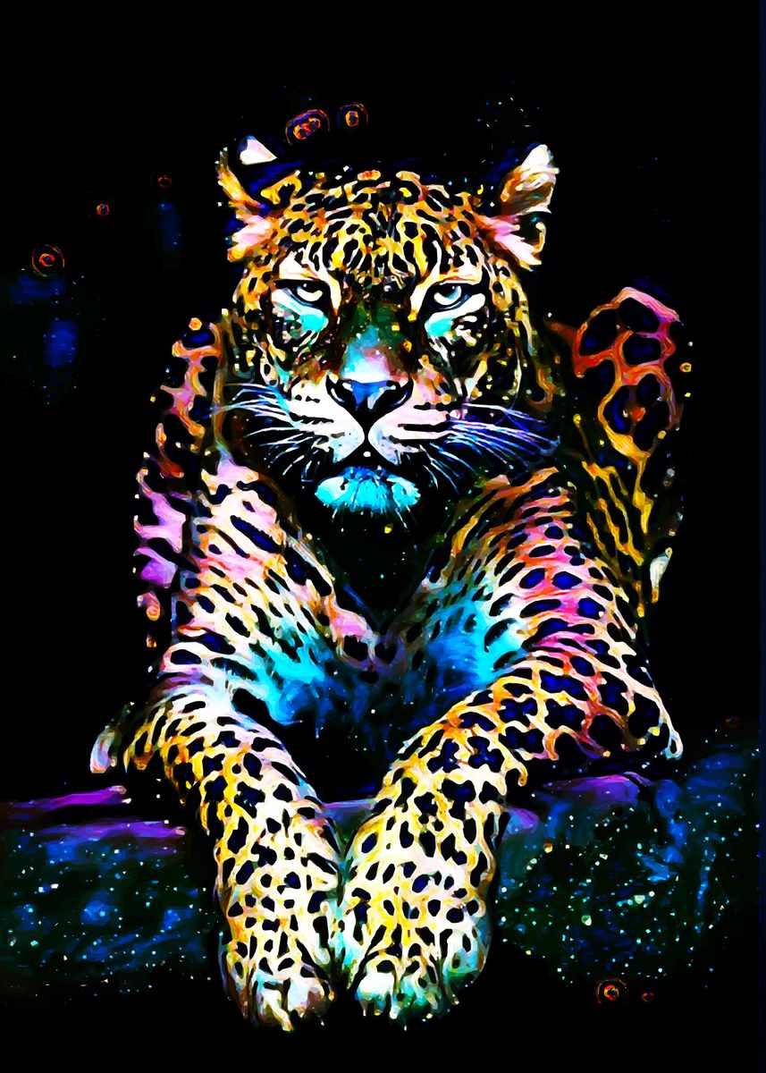 'majestic jaguar' Poster, picture, metal print, paint by erma wati ...