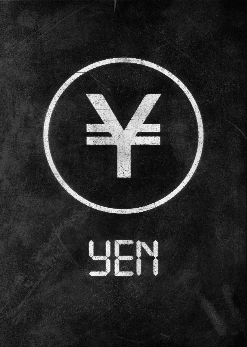 'Japan Yen' Poster, picture, metal print, paint by Luvy | Displate