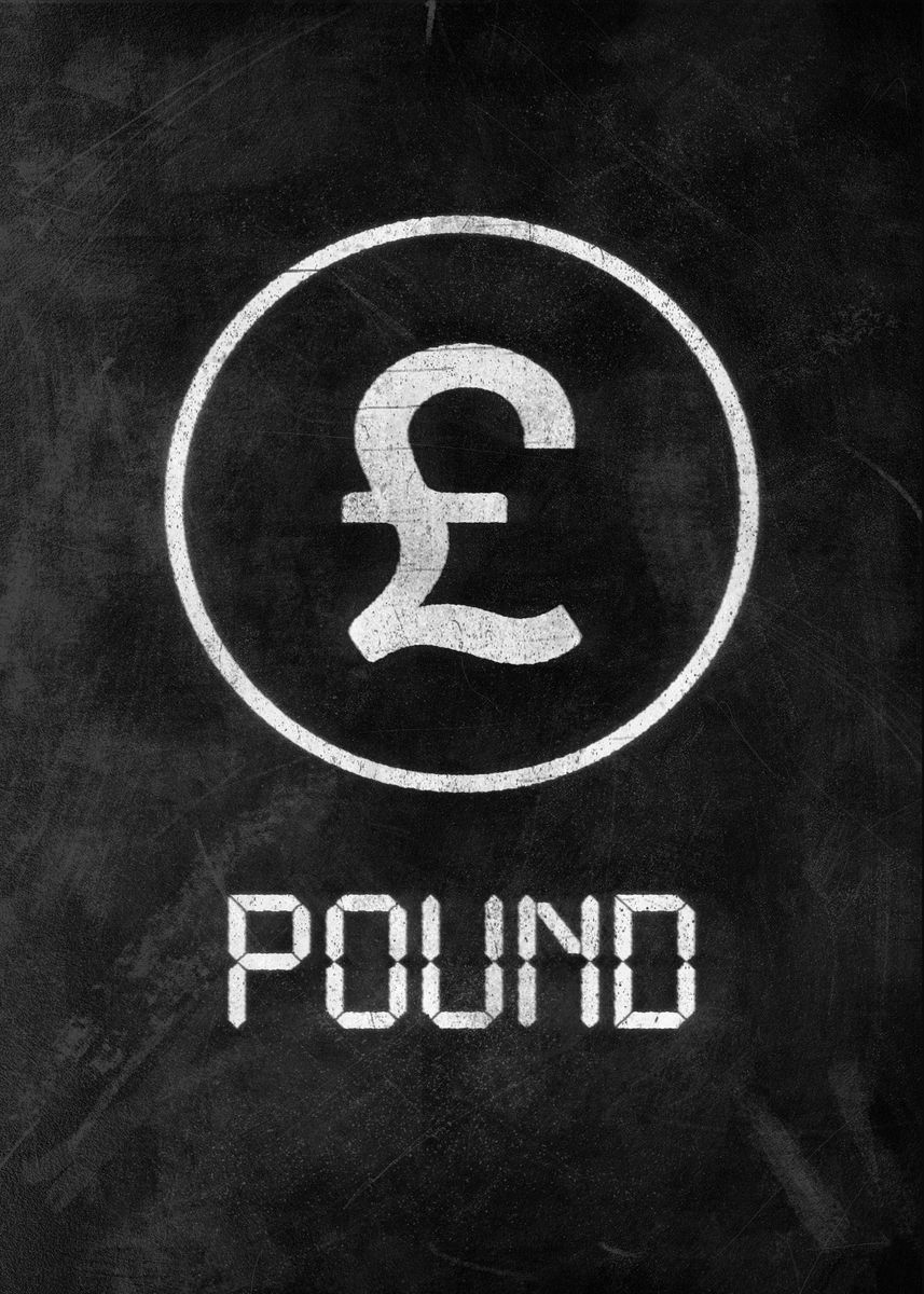 'United Kingdom Pound' Poster, picture, metal print, paint by Luvy ...
