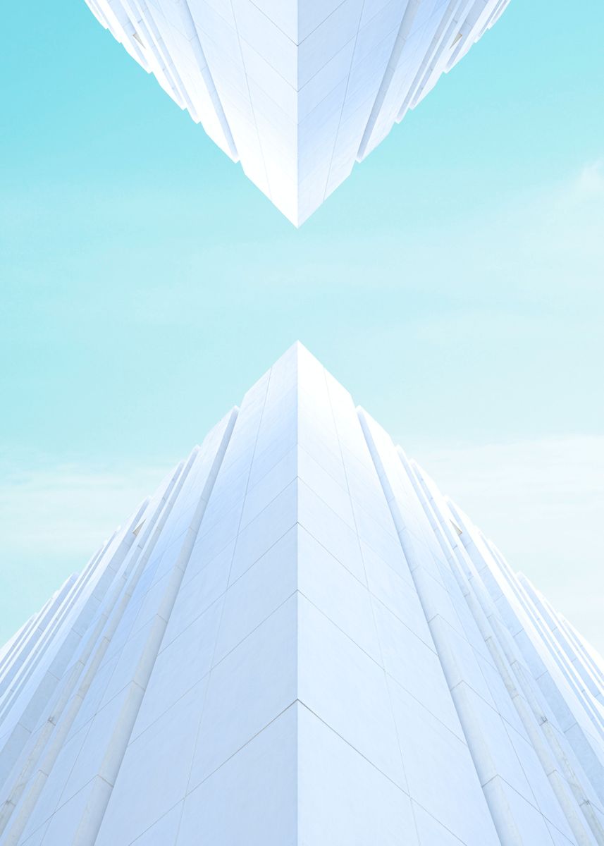 'Skyscrapers Angular Views' Poster, picture, metal print, paint by ...