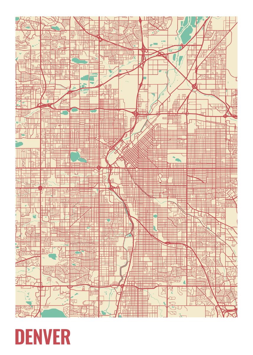 'Denver' Poster by Mr Penguin | Displate