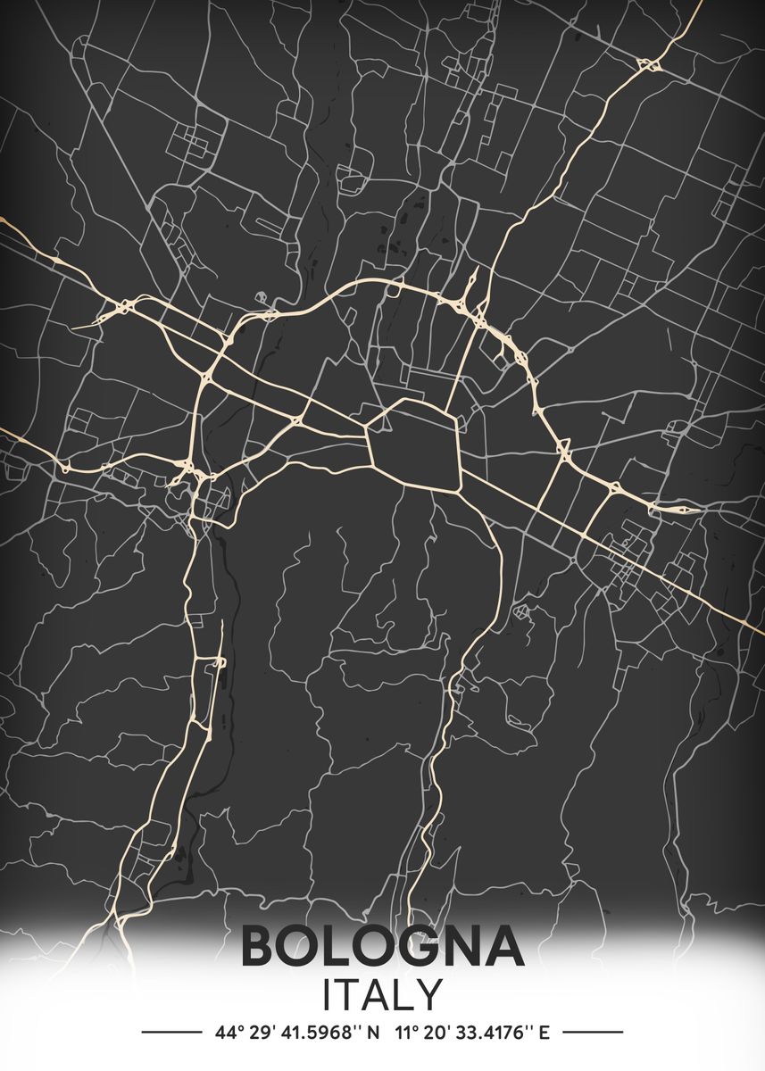 'Bologna Italy' Poster, picture, metal print, paint by Denis Siggers ...