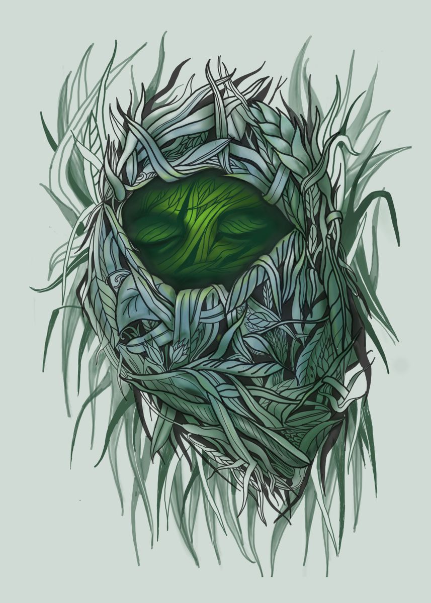 'Larva' Poster, picture, metal print, paint by Deep root Bkk | Displate