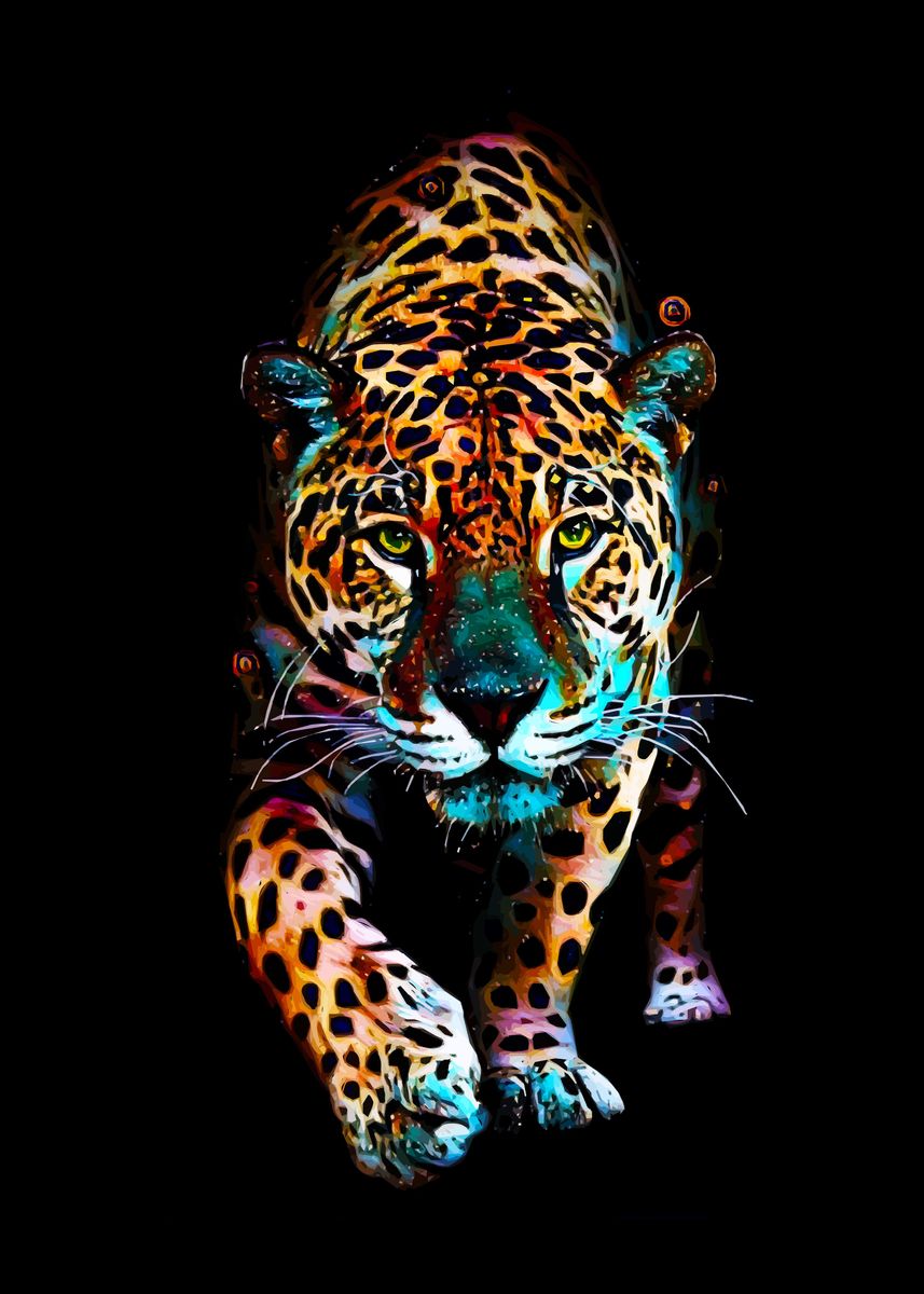 'majestic jaguar' Poster by erma wati | Displate
