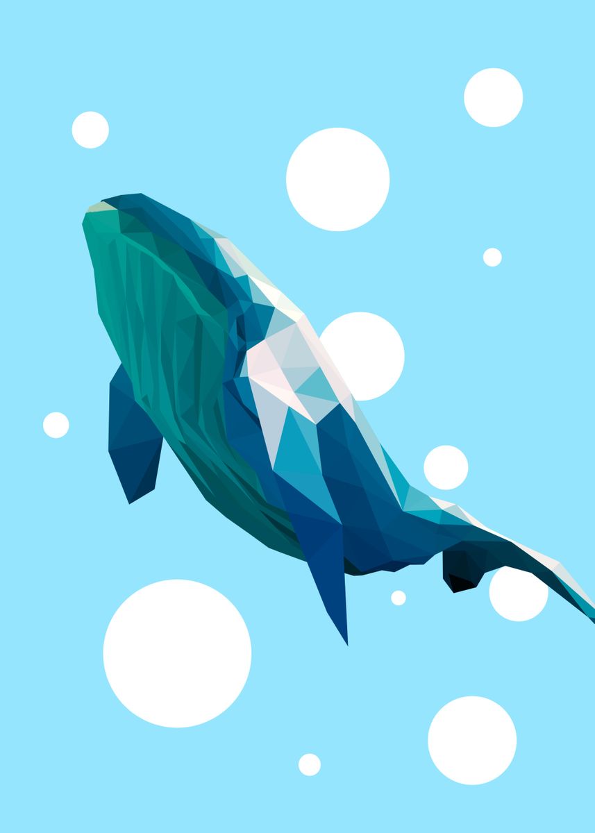 'Whale' Poster by Lee Jani | Displate