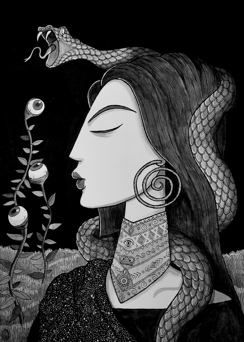 'Poison Lady' Poster by Lucie Molinari | Displate