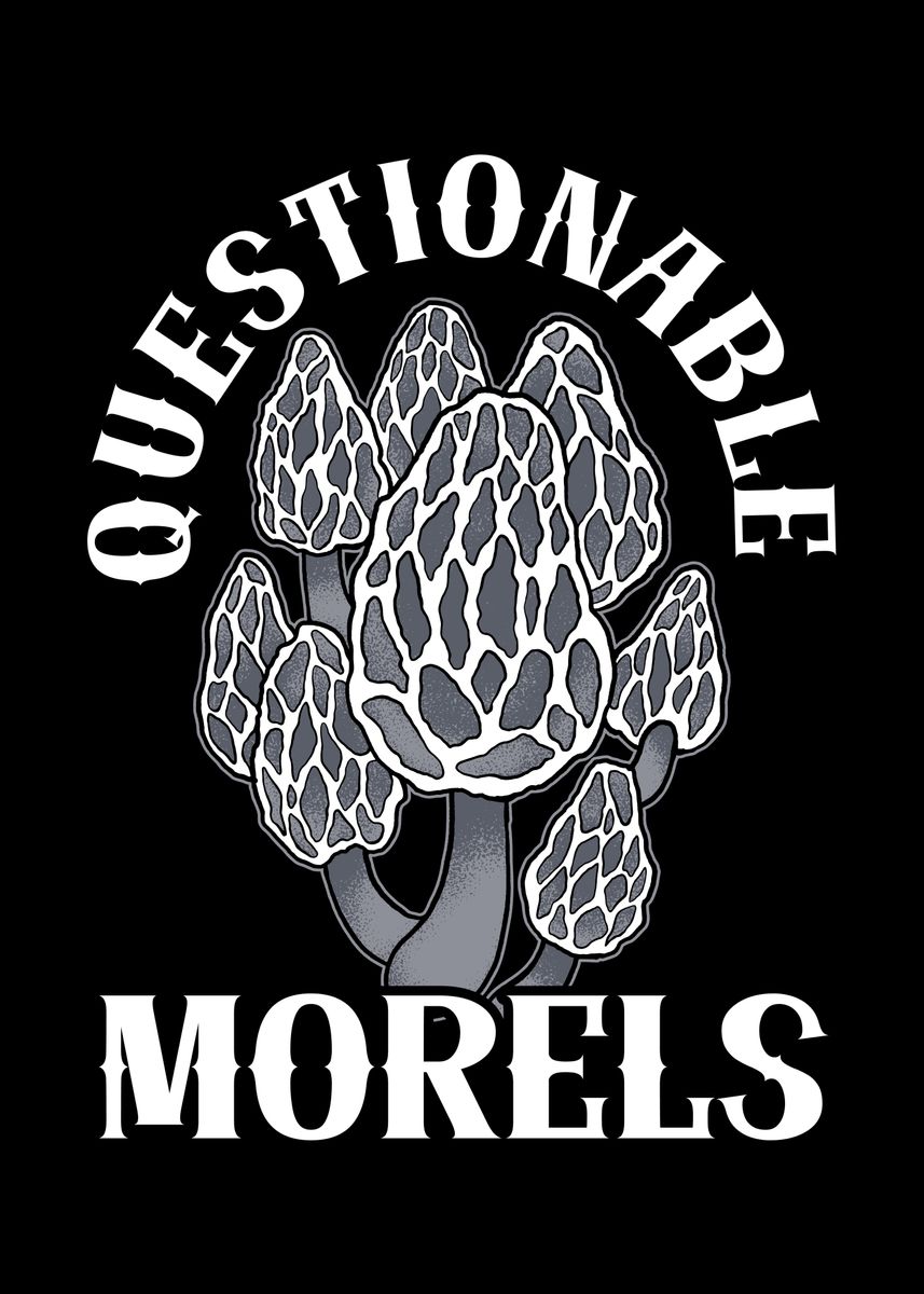 'Questionable Morels' Poster, picture, metal print, paint by NAO | Displate