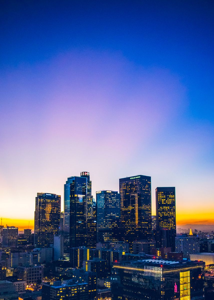 'Cityscapes' Poster, picture, metal print, paint by Faa Ness | Displate