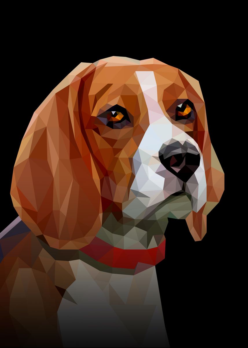 'Beagle' Poster, picture, metal print, paint by dung nguyen | Displate