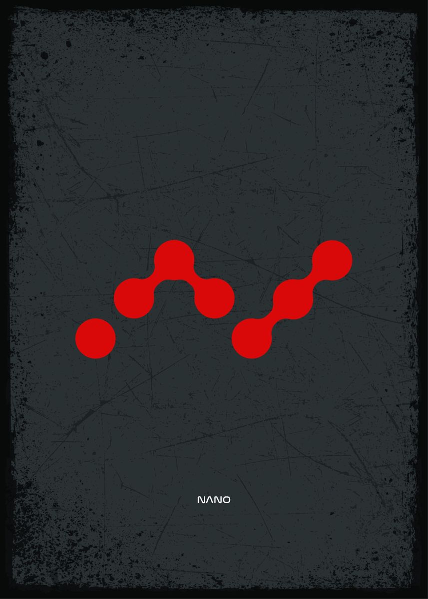 'nano bitcoin' Poster by Trending Displate Posters | Displate