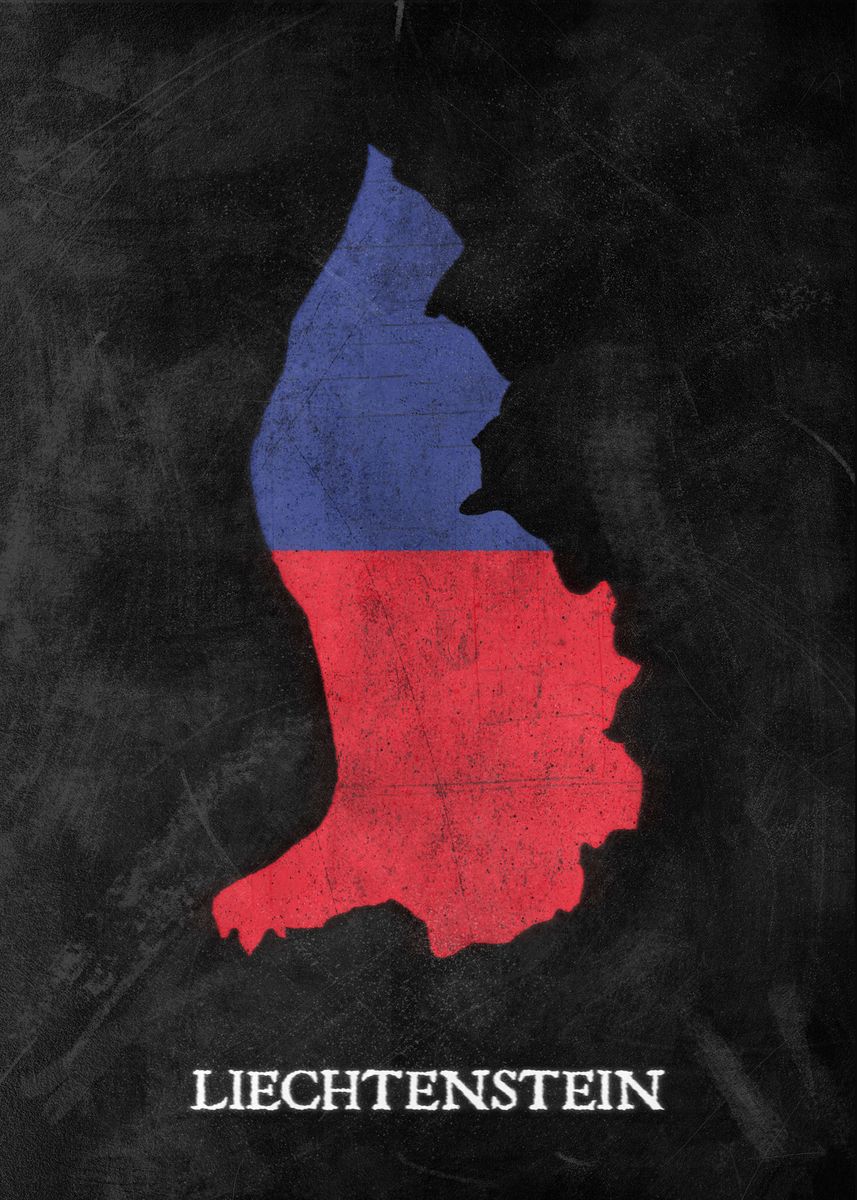 'Liechtenstein' Poster, picture, metal print, paint by Moon Soul | Displate