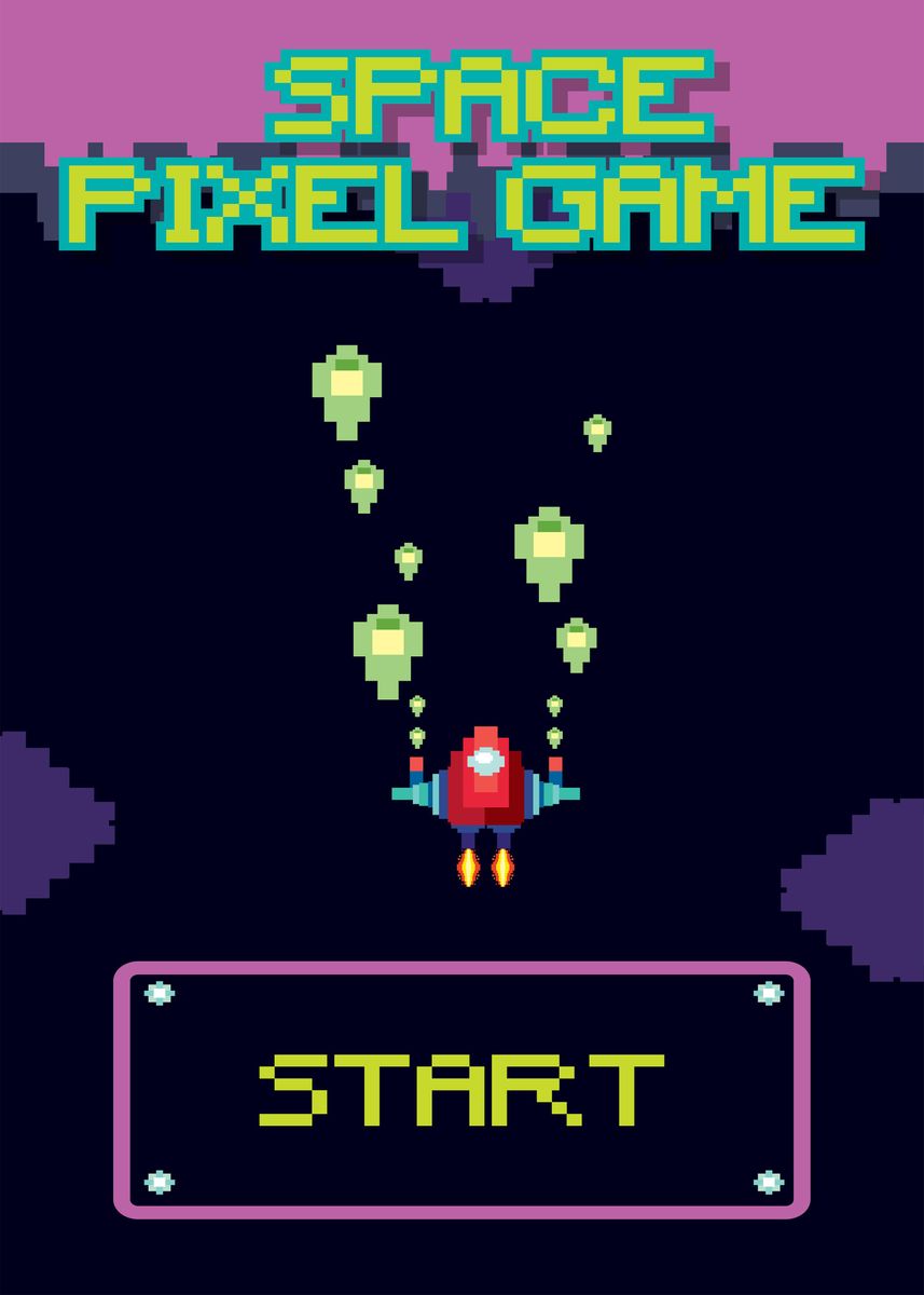 'arcade 8 bit' Poster, picture, metal print, paint by 80s Retro | Displate