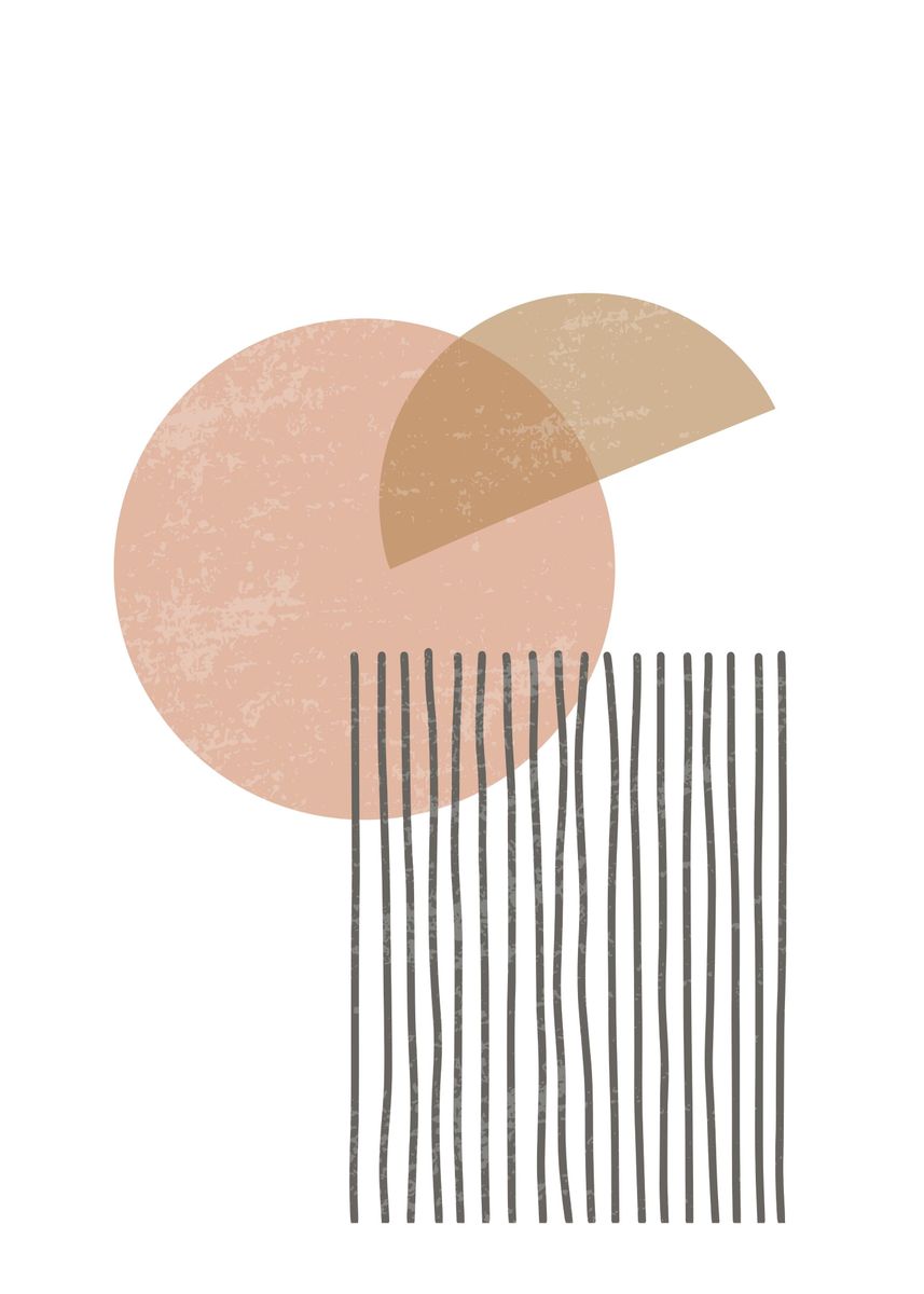 'Abstract Geometric' Poster, picture, metal print, paint by Nae | Displate