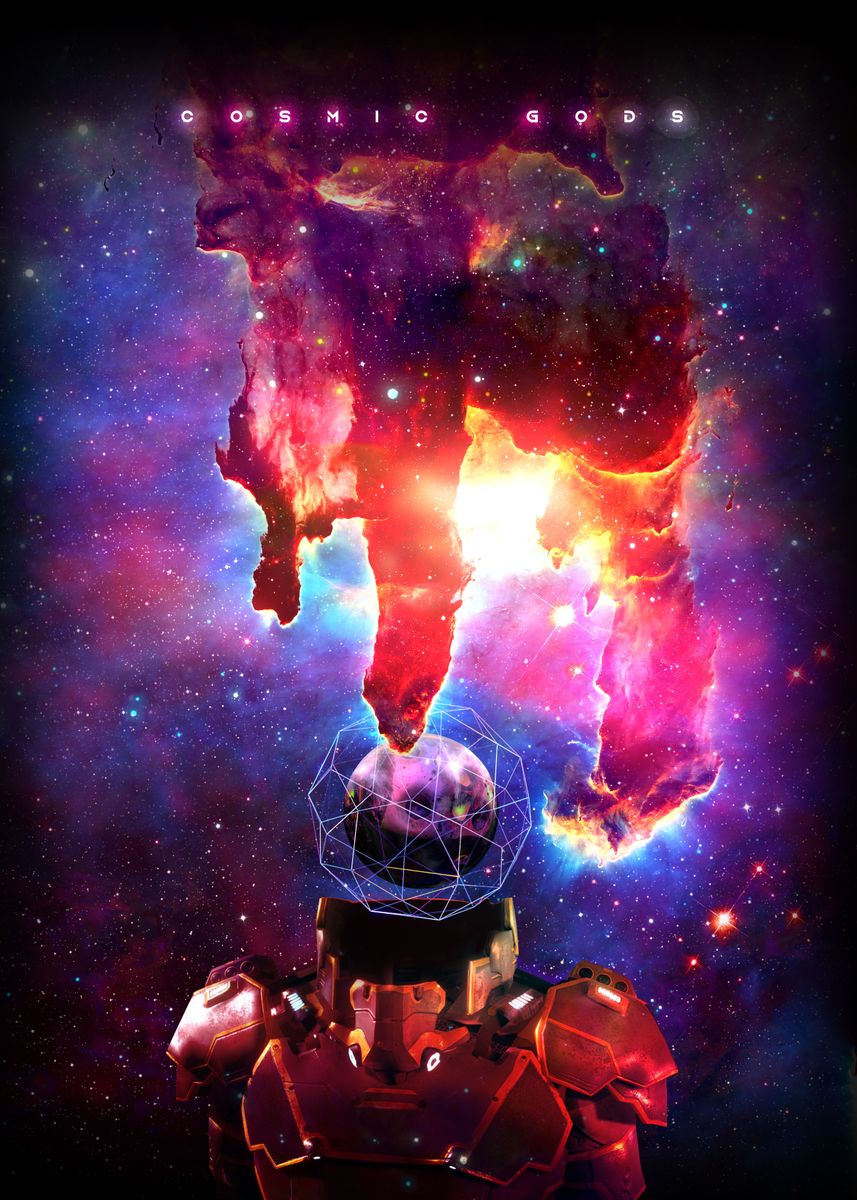 'Cosmic Gods' Poster, picture, metal print, paint by Broken Specter 13 ...
