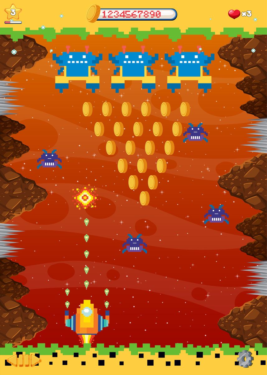 'arcade 8 bit' Poster by 80s Retro | Displate