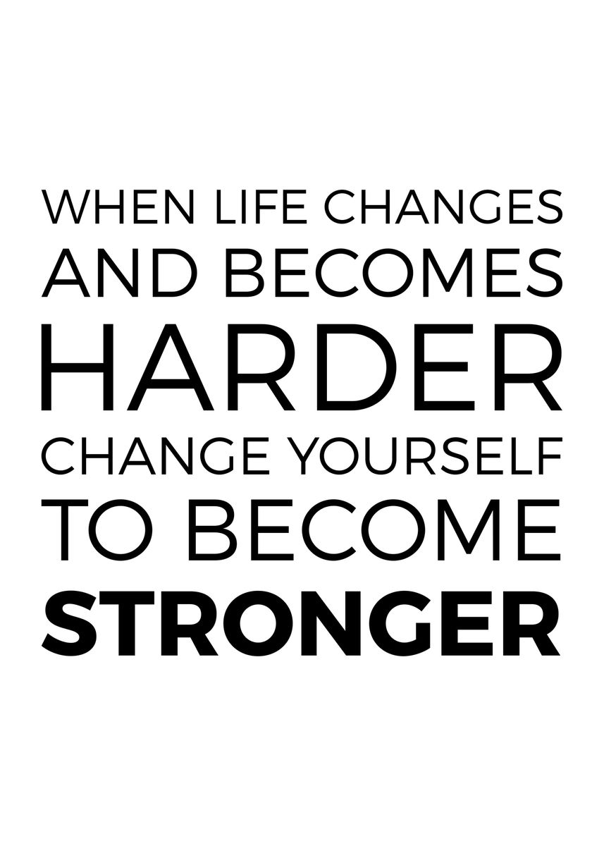 'Be Stronger' Poster, picture, metal print, paint by albran karan ...