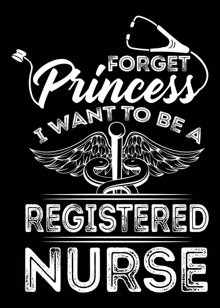 'Nurse Nursing Princess' Poster, picture, metal print, paint by ...