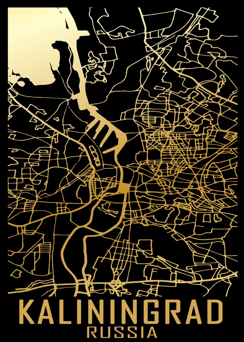 'Kaliningrad Russia City' Poster, picture, metal print, paint by ...