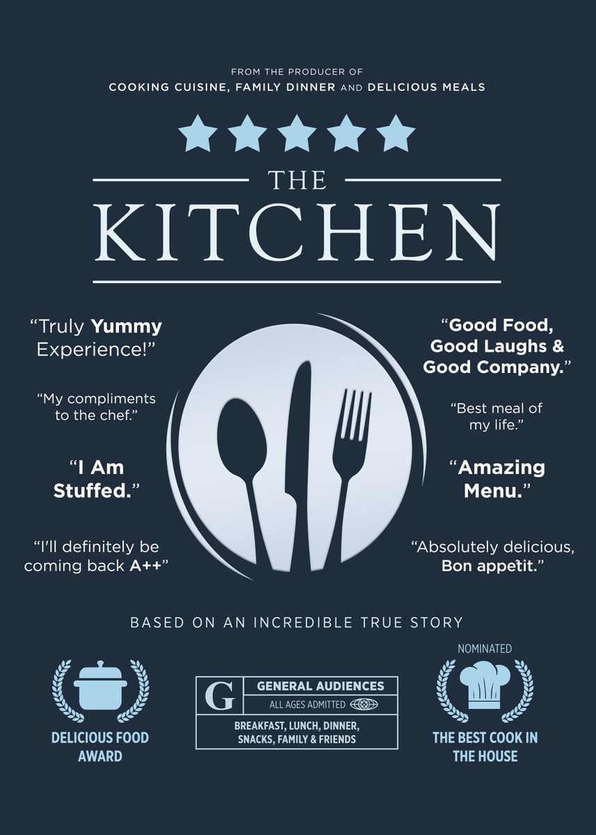 'The Kitchen Movie Poster' Poster, picture, metal print, paint by ...
