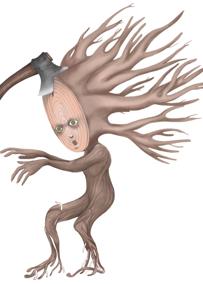 'Stump ghost' Poster by Deep root Bkk | Displate