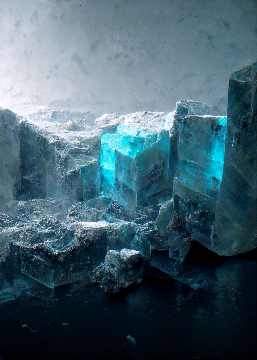 'Ice Block Style Art' Poster, picture, metal print, paint by Create ...