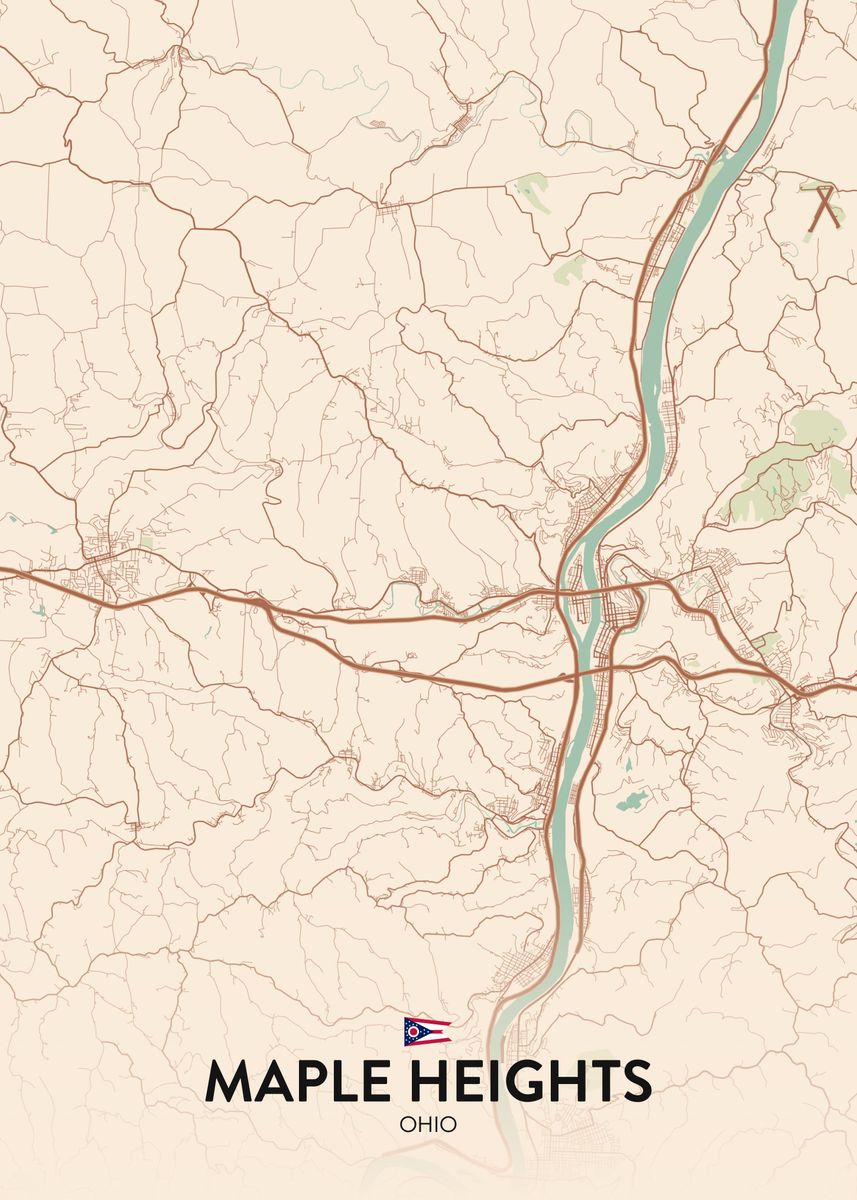 'Maple Heights OH' Poster by IMR Designs | Displate