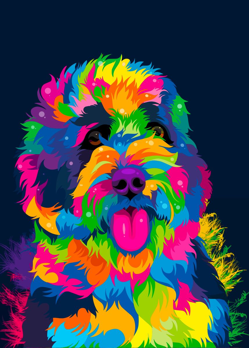 'Dog Breeds pop art' Poster by sinnois | Displate