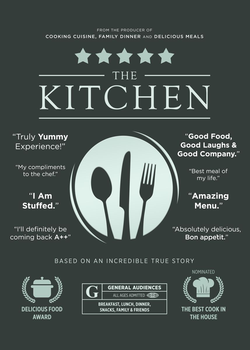 'The Kitchen Movie Poster' Poster by 84PixelDesign | Displate