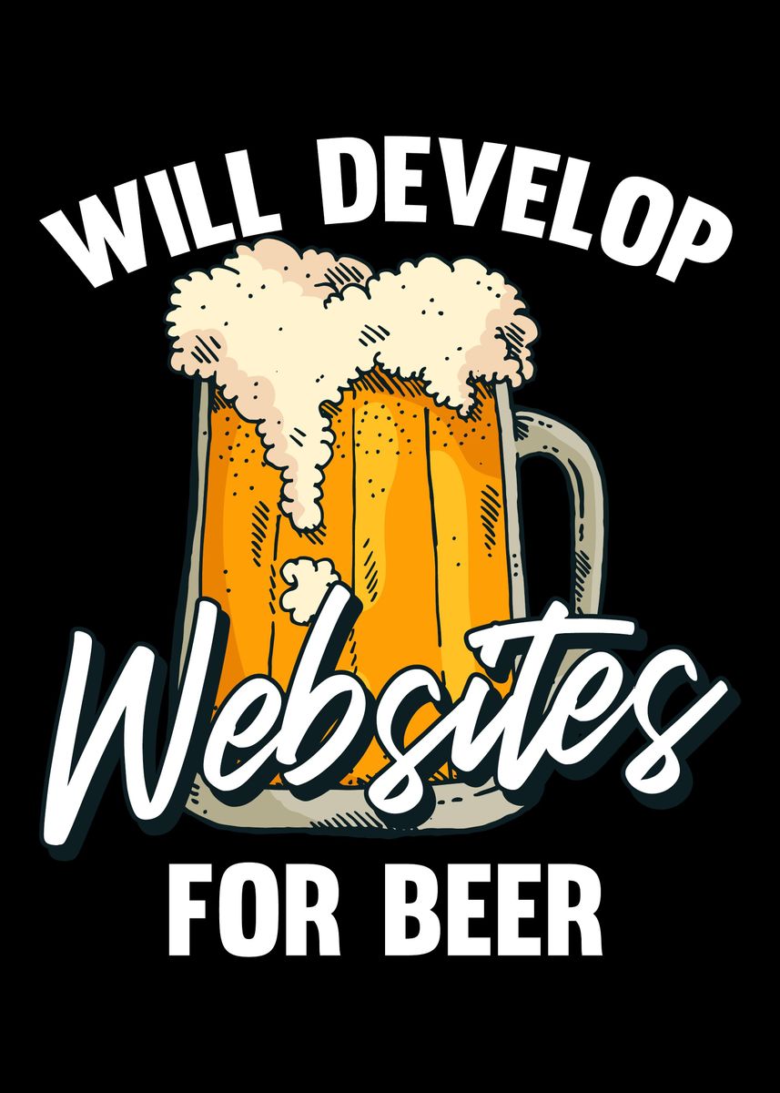 'Web Developer' Poster, picture, metal print, paint by CrazySquirrel ...