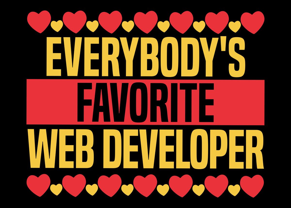 'Web Developer' Poster by CrazySquirrel | Displate