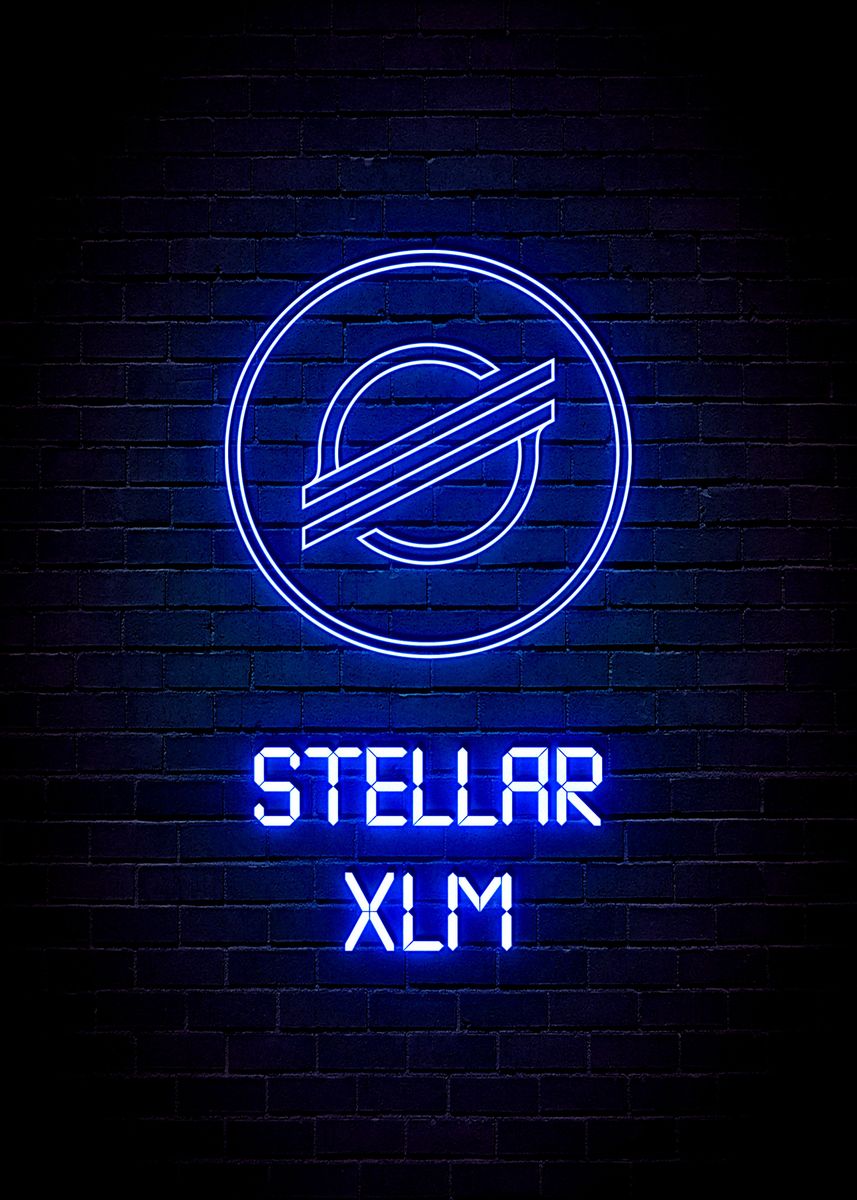 'Stellar XLM' Poster, picture, metal print, paint by Luvy | Displate