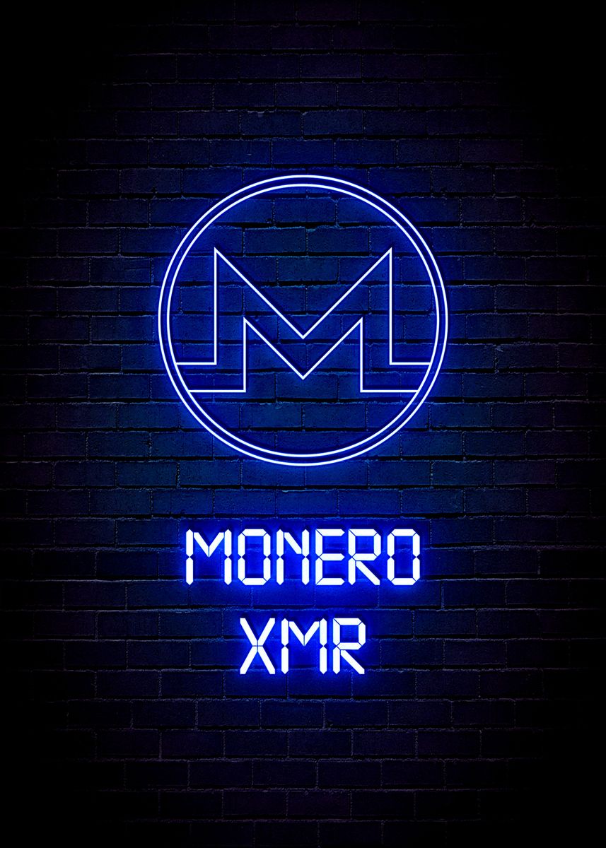 'Monero XMR' Poster, picture, metal print, paint by Luvy | Displate