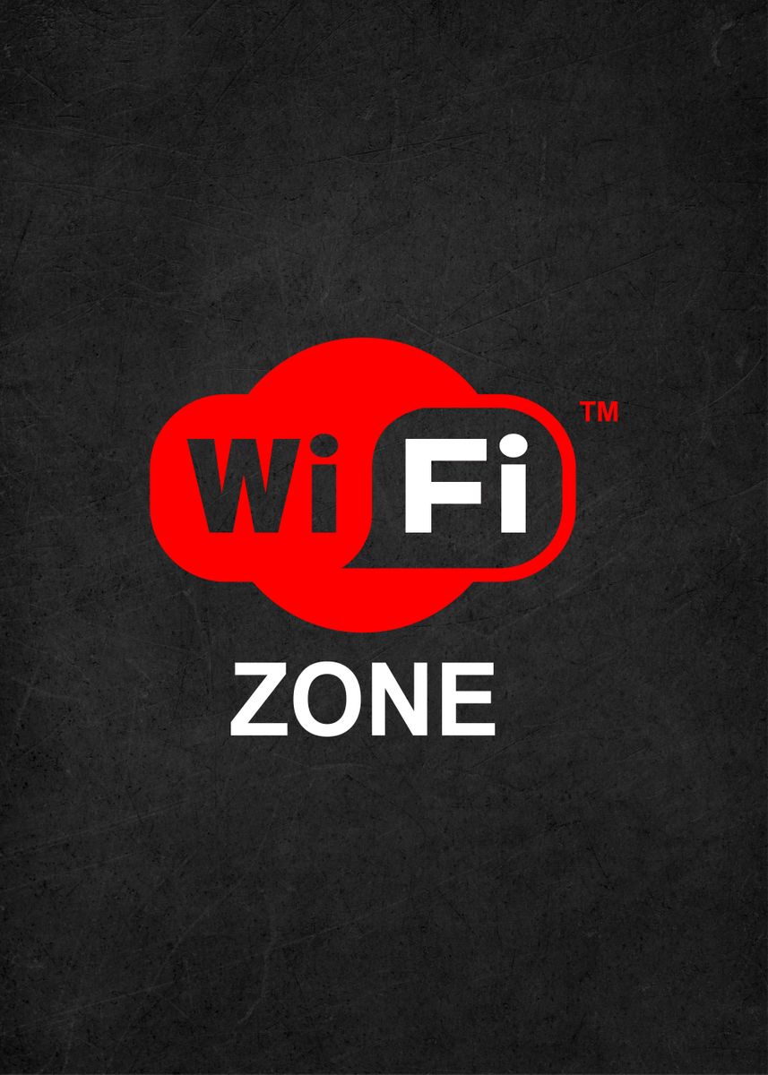 'wifi sone sign' Poster by Bestselling Displate | Displate