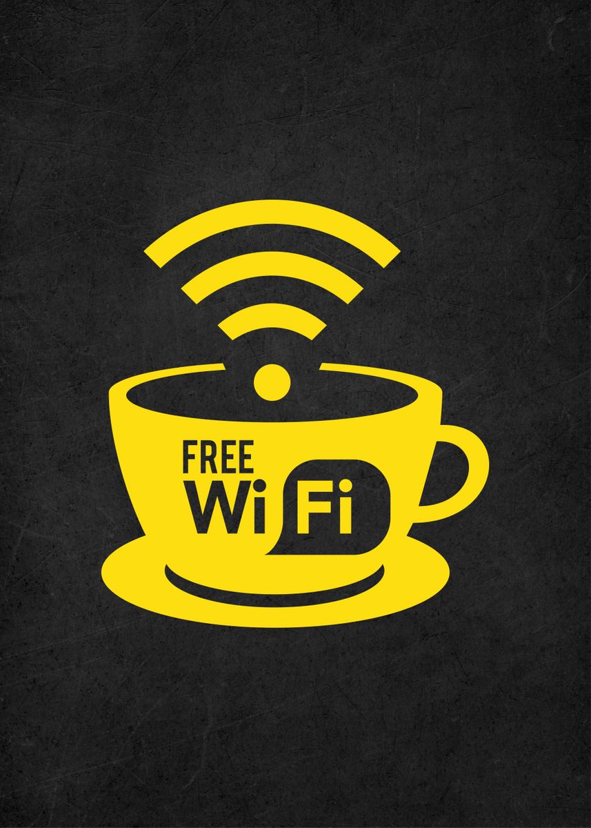 'wifi sone sign' Poster by Bestselling Displate | Displate