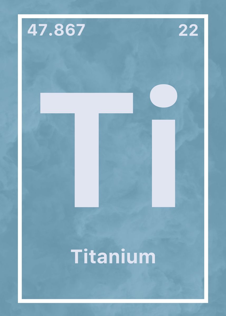'Titanium Chemical Symbol' Poster by Tim | Displate