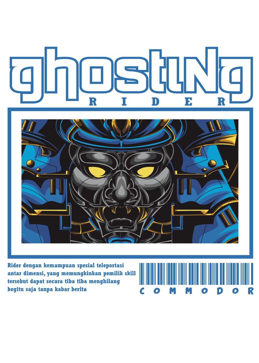 'GHOSTING RIDER' Poster, picture, metal print, paint by mochamad ...