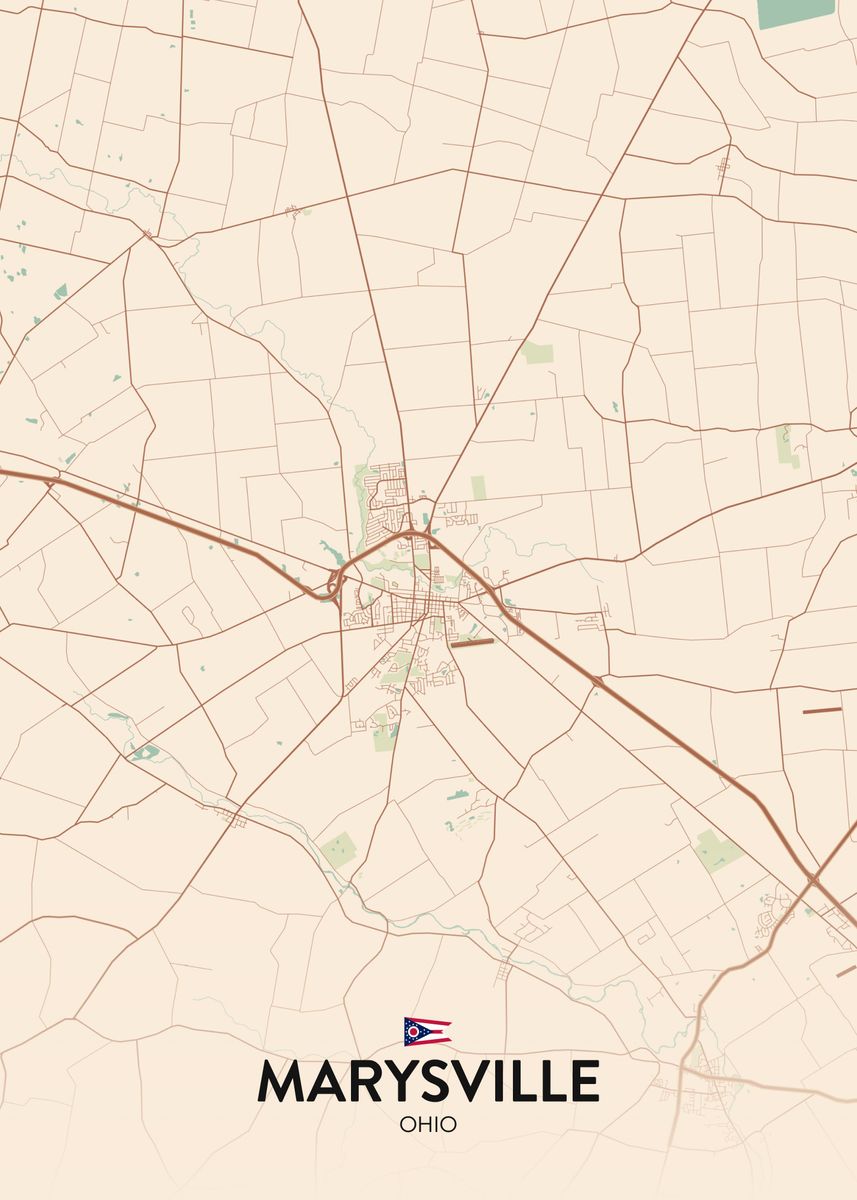 'Marysville OH' Poster by IMR Designs | Displate