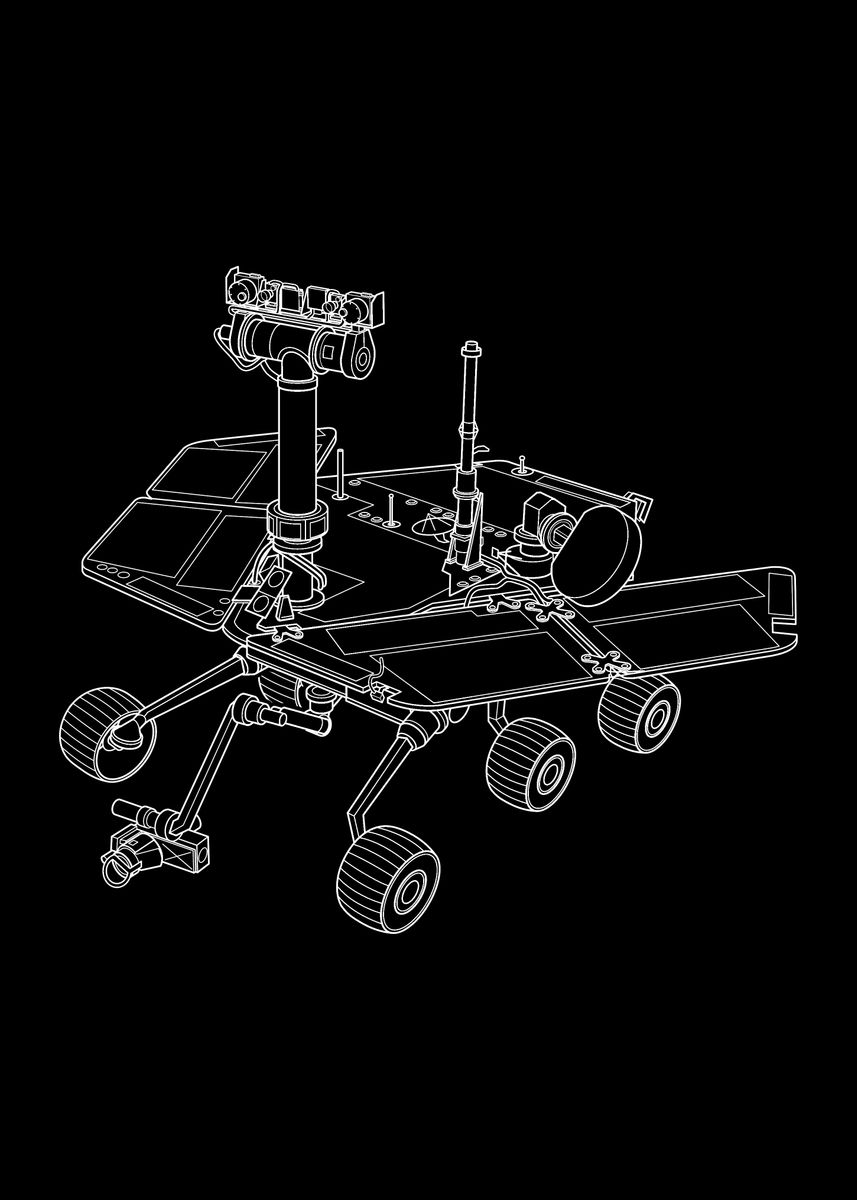 'mars rover ' Poster by Number Nine | Displate