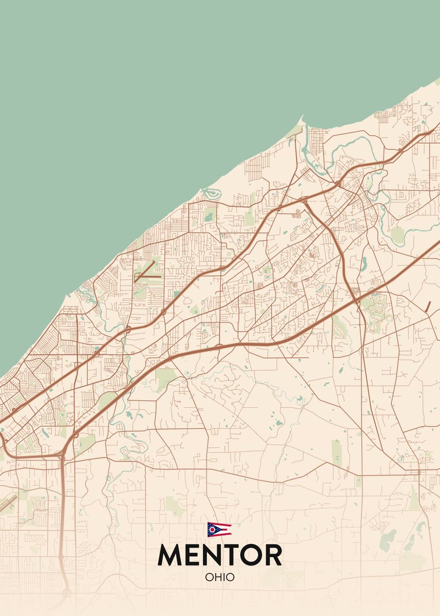 'Mentor OH' Poster by IMR Designs | Displate