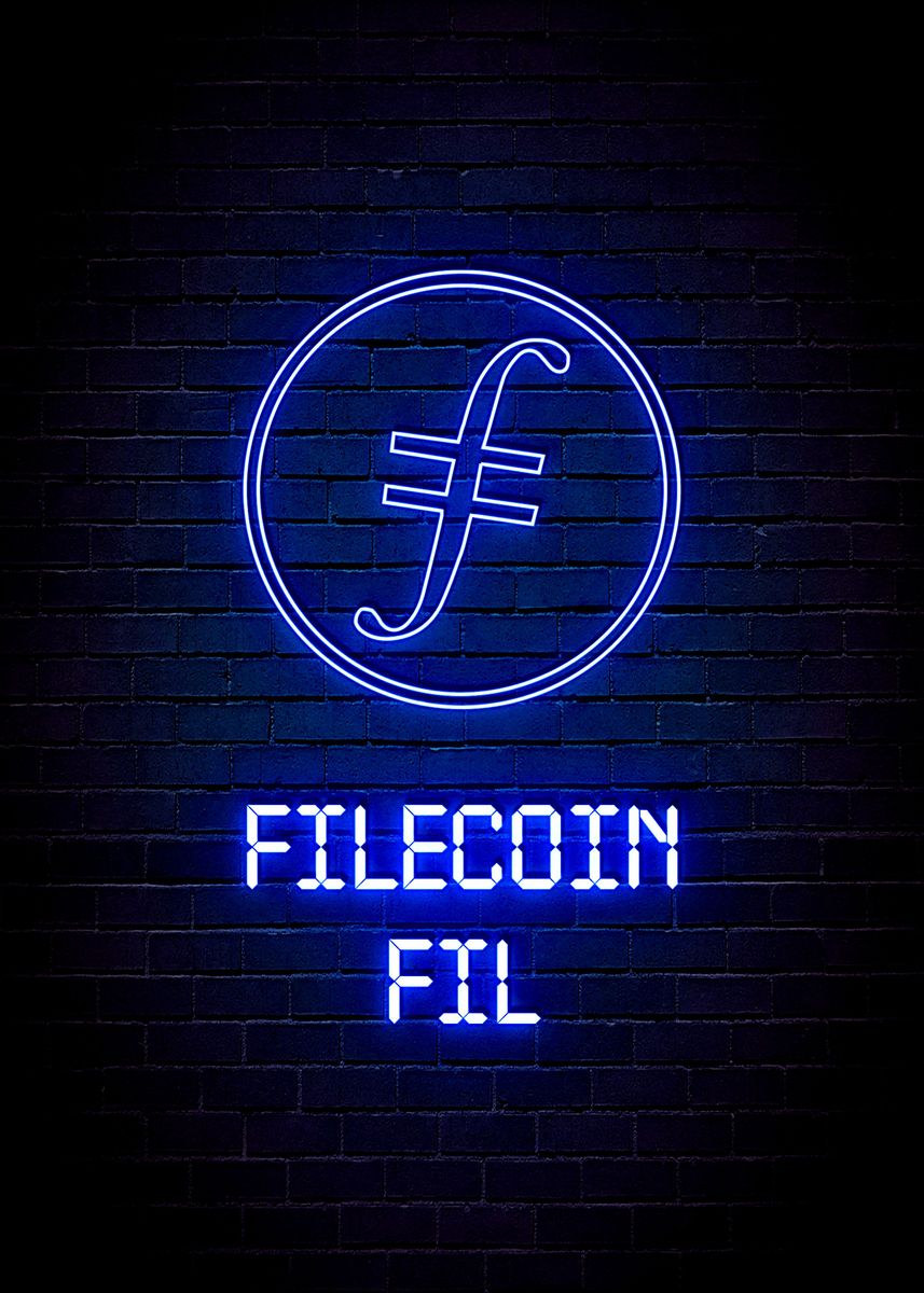 'Filecoin FIL' Poster by Luvy | Displate