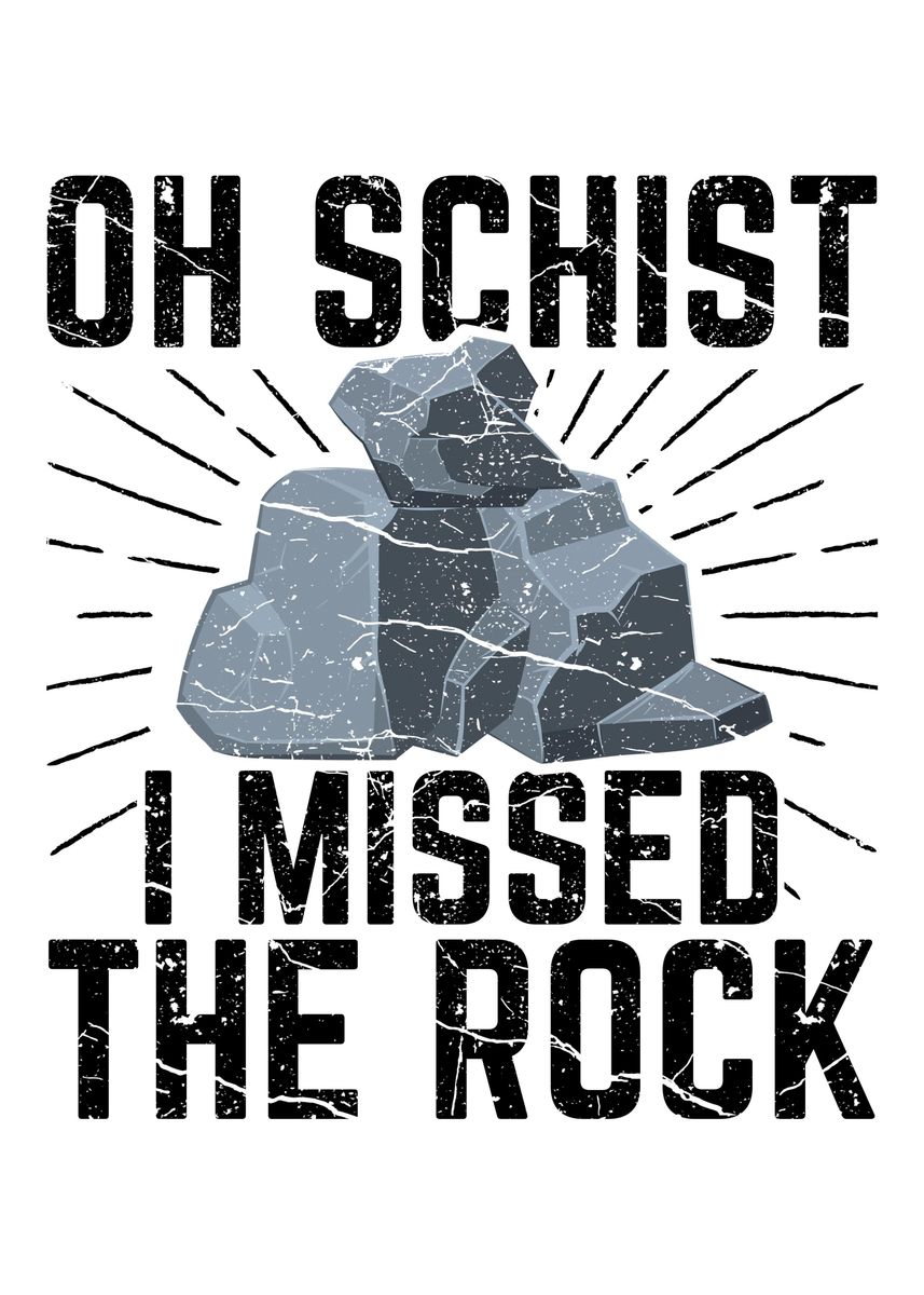 'Funny Rock Hunting' Poster, picture, metal print, paint by ...