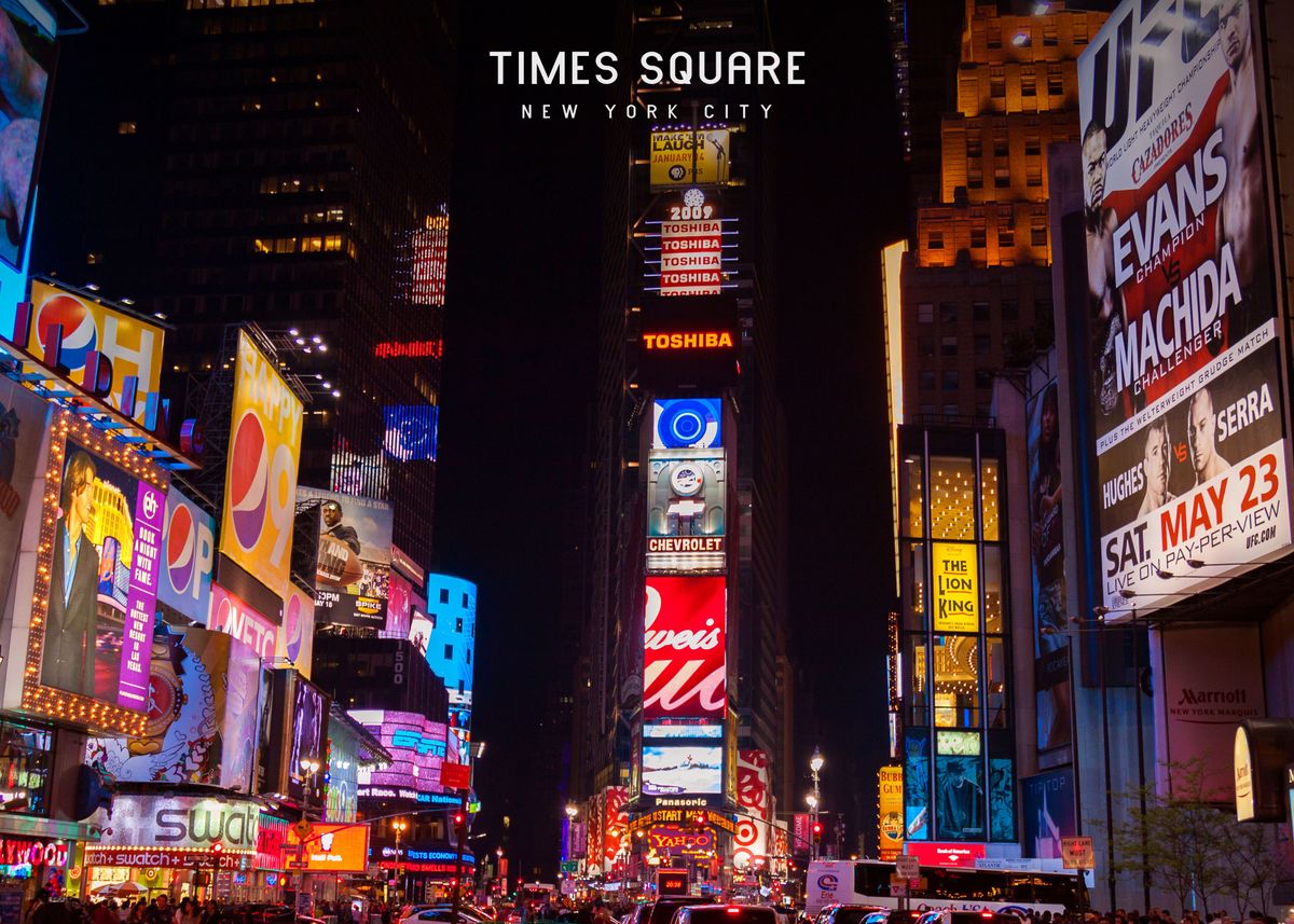 'Times Square ' Poster by Famous City | Displate