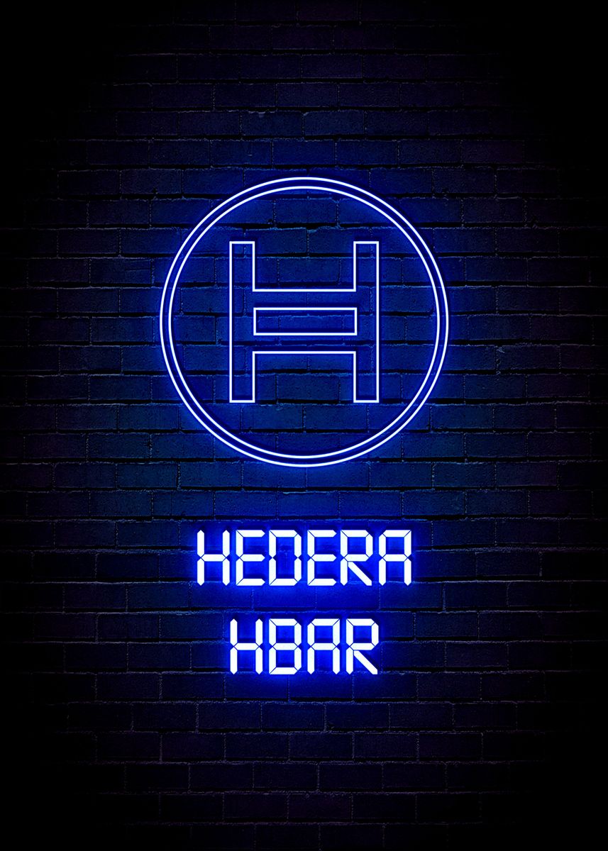 'Hedera HBAR' Poster, picture, metal print, paint by Luvy | Displate