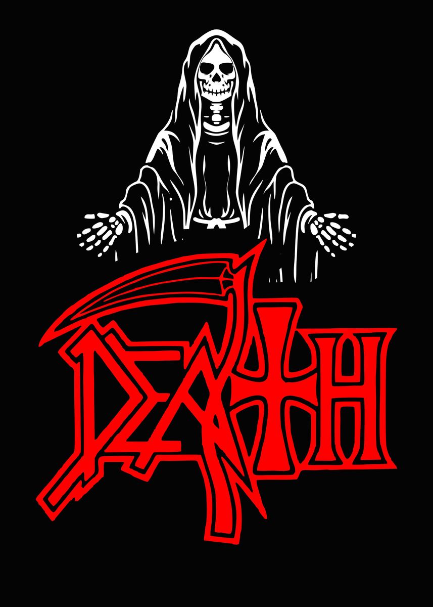 'Death Heavy metal' Poster, picture, metal print, paint by Green Goblin ...