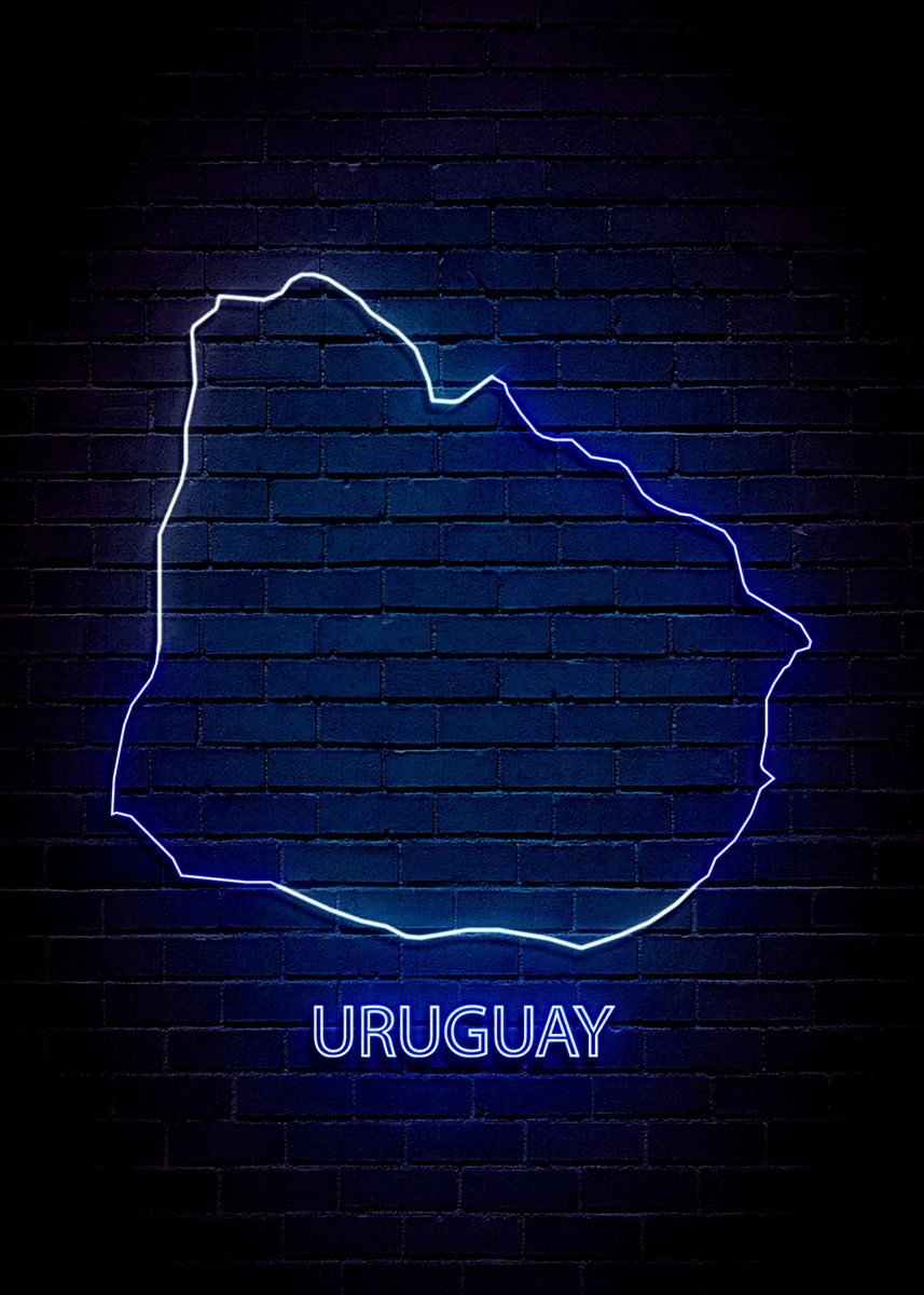 'uruguay' Poster by ke ke | Displate