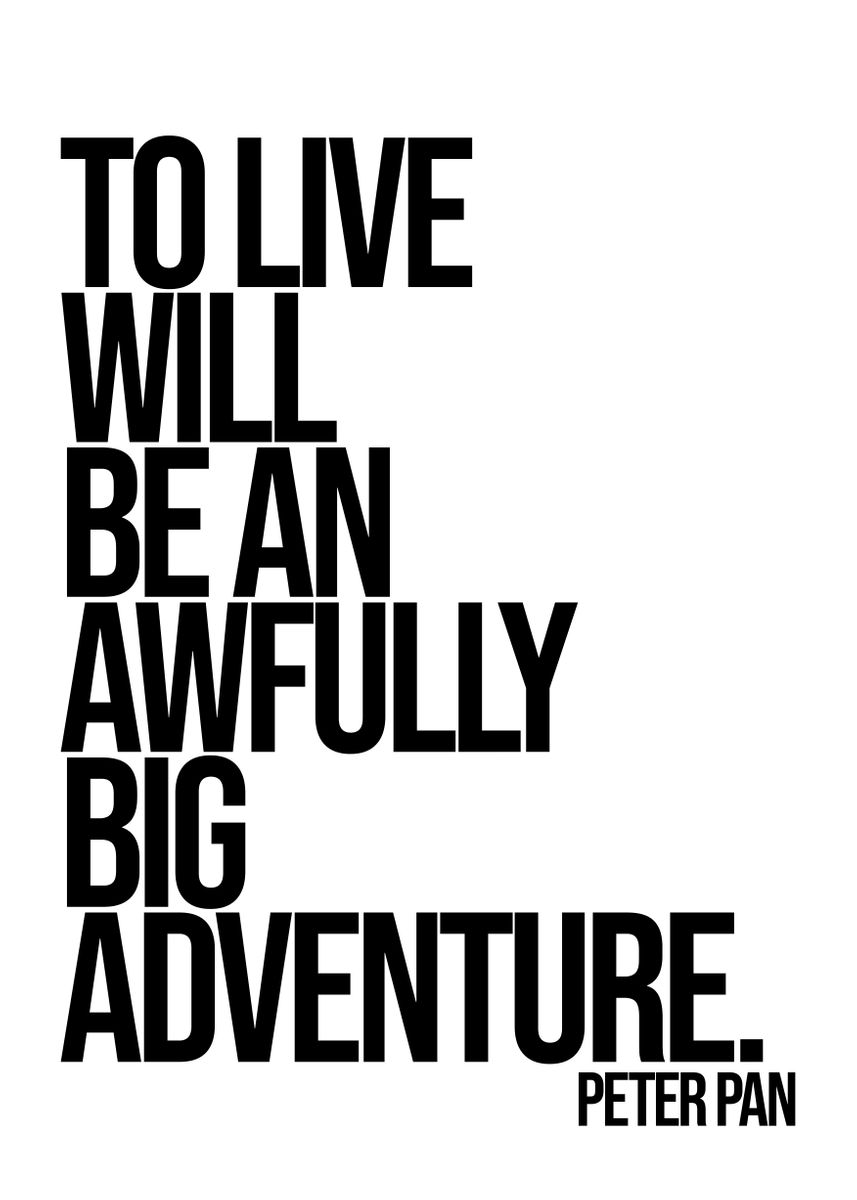 'Peter Pan' Poster by BnWDesigner | Displate